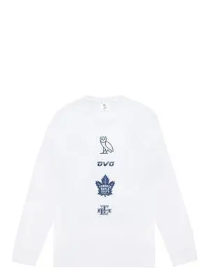 OVO X Toronto Maple Leafs Banner Longsleeve T-shirt - White