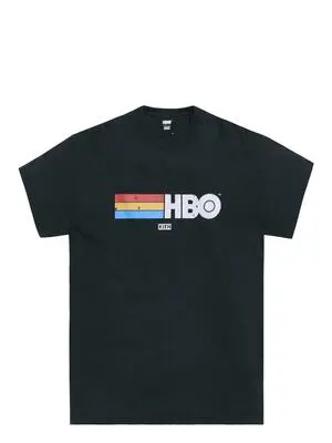 Kith Hbo Rainbow Logo Vintage Tee Shirt - Black