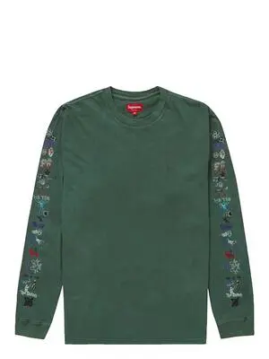 Supreme Aoi Icons Long Sleeve Top - Dusty Green