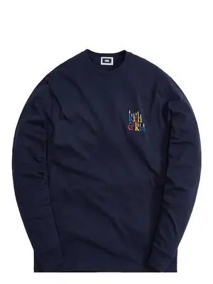 Kith Kin Menorah Long Sleeve Tee Shirt - Nocturnal