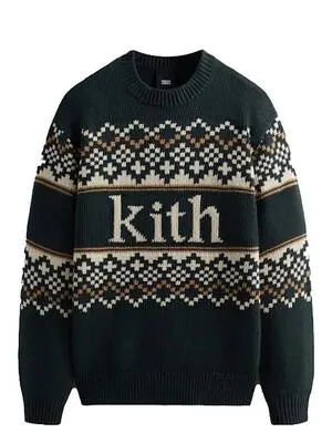 Kith Fair Isle Crewneck Sweatshirt - Stadium
