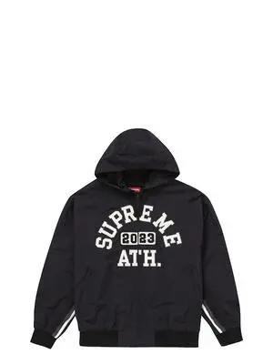 Supreme Appliqué Hooded Track Jacket - Black