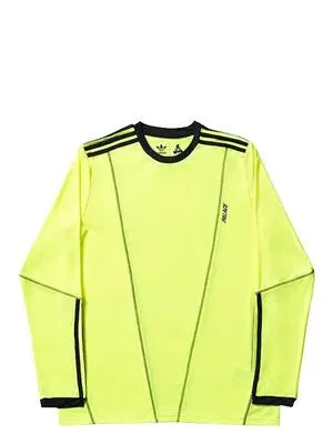 PALACE Adidas Longsleeve Tee Shirt - Solar Yellow/black