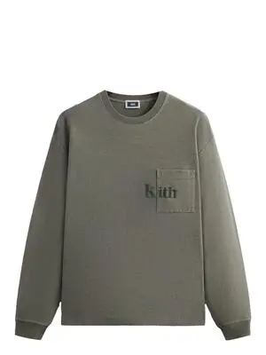 Kith Long Sleeve Quinn Tee Shirt - Haze