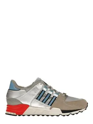 Adidas Eqt Running Support 93 Packer Sneakers - Silver Metallic/light Blue/chalk White