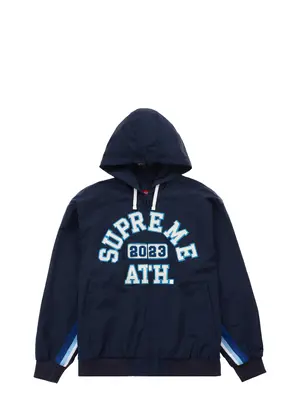 Supreme Appliqué Hooded Track Jacket Navy