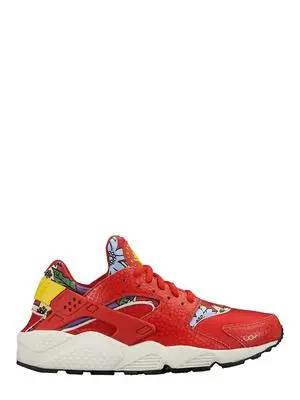 Nike Air Huarache Run Print Aloha Sneakers - University Red/true Yellow/sail