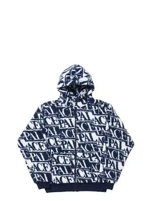 PALACE Jard Fleece Jacket - Navy/white