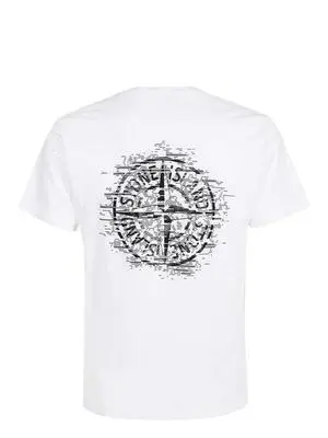 Stone Island Chest And Back Logo T-shirt - White