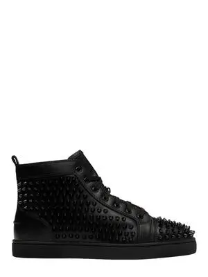 CHRISTIAN LOUBOUTIN Spiked High-top Sneakers - Black