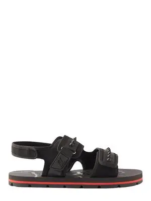 CHRISTIAN LOUBOUTIN Siwa Flat Sandals - Black