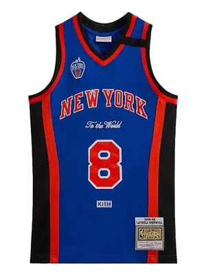 Kith Mitchell & Ness Latrell Sprewell Knicks Jersey - Knicks Blue/knicks Orange