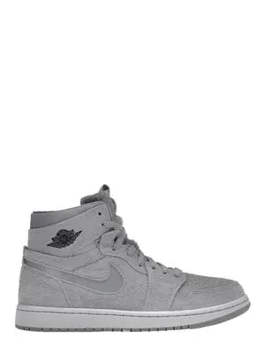 JORDAN Air Jordan 1 Zoom CMFT High-Top Sneakers Metallic Silver