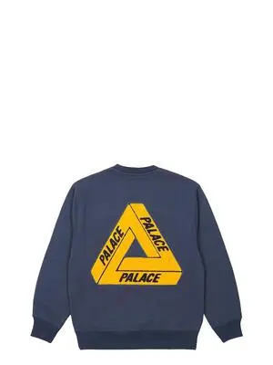 PALACE Fleece Triferg Crew - Navy Blue
