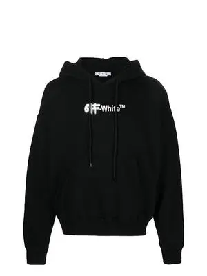 Off-White Embroidered Helvetica Skate Hoodie - Black/white