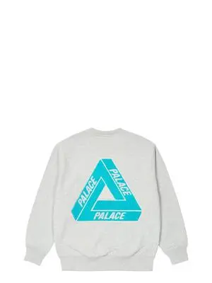 PALACE Fleece Triferg Crew Grey Marl