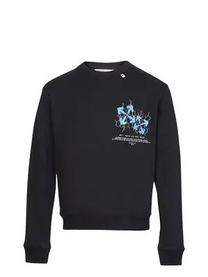 Off-White Fence Arrows Sweatshirt - Black/blue