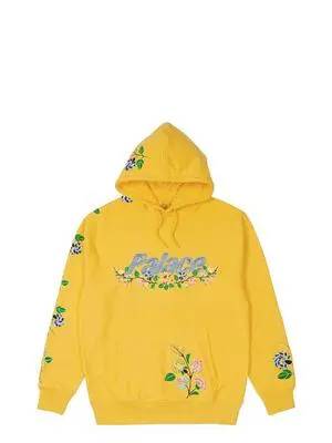 PALACE Flower Stitch Hood - Yellow