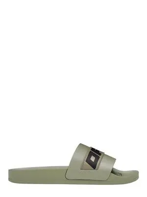 Off-White Industrial Belt Sliders - Mud/black