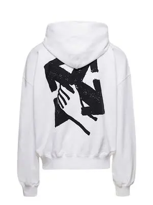 Off-White Arrow Boxy Hoodie White/black