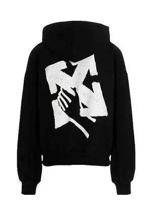 Off-White Hand Arrow Boxy Hoodie - Black/white