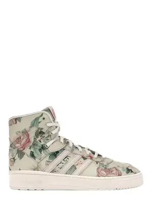 Adidas Rivalry Hi Eric Emanuel Floral Sneakers - Off White/raw Pink/running White