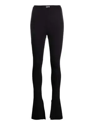 Off-White Flared Highwaist Leggings - Black