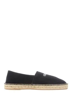 Off-White Logo Canvas Espadrilles - Black