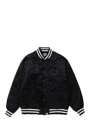 A BATHING APE Padded Varsity Jacket - Black