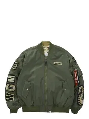 BAPE BAPE X Alpha Industries Reversible MA1 Bomber Jacket