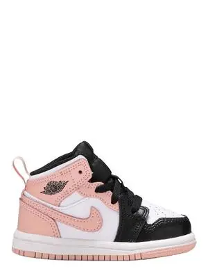 JORDAN 1 Mid Top Sneakers - White/arctic Orange/black
