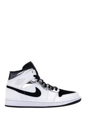 JORDAN Jordan 1 Mid Alternate Think 16 Sneakers White/metallic Silver/black