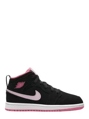 JORDAN Jordan 1 Mid Sneakers Black/digital Pink/white