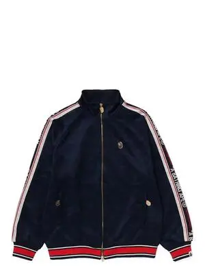 A BATHING APE Camo Track Jacket - Navy Blue