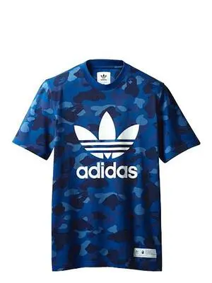 A BATHING APE X Adidas Adicolor Tee Shirt - Blue