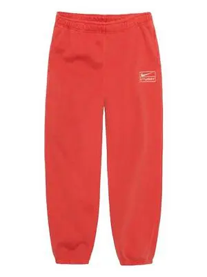 StÜssy X Nike Pigment Dyed Fleece Sweatpants - Habanero Red