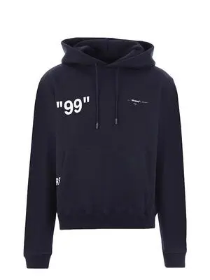 Off-White Graphic Print Hoodie - Black