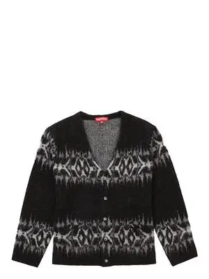 Supreme Abstract Stripe Cardigan - Black