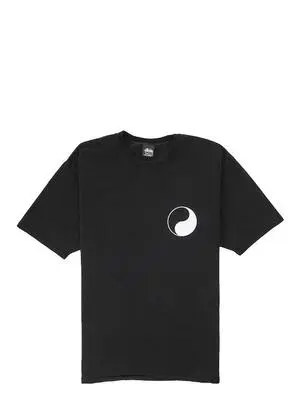 StÜssy X Our Legacy Work Shop Yin Yang Pigment Dyed Tee Shirt - Black