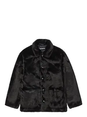 Supreme Faux Fur Shop Coat - Black