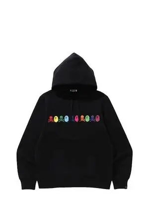 A BATHING APE Vs. Mastermind Rainbow Logo Pullover Hoodie - Black