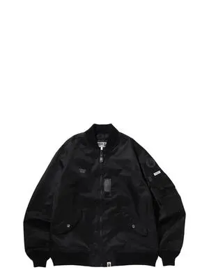 A BATHING APE Ursus Nylon Ma1 Jacket - Black