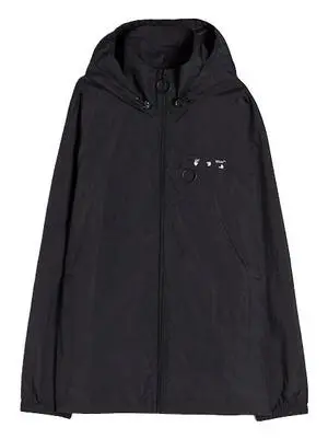 Off-White Logo Windbreaker - Black