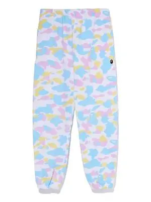 A BATHING APE Camo Oversized Sweatpants - White