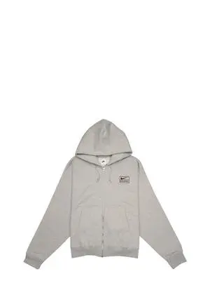 StÜssy X Nike Fleece Zip Hoodie - Grey Heather