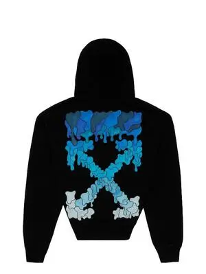 Off-White Marker Hoodie - Black/blue