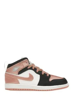 JORDAN Mid High-top Sneakers - White/black/light Madder Root