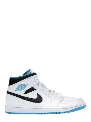 JORDAN Jordan 1 Mid Sneakers White/laser Blue/black