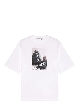 Off-White Off Mirko Artist Short Sleeve Skate T-shirt - White/black