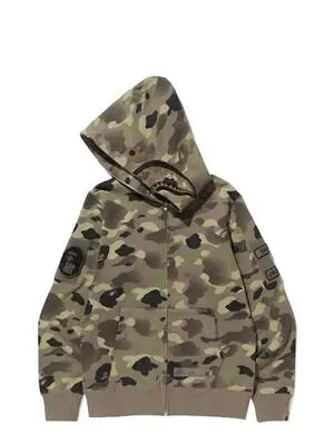 BAPE Undcamo Shark Full Zip Hoodie Olive Drab